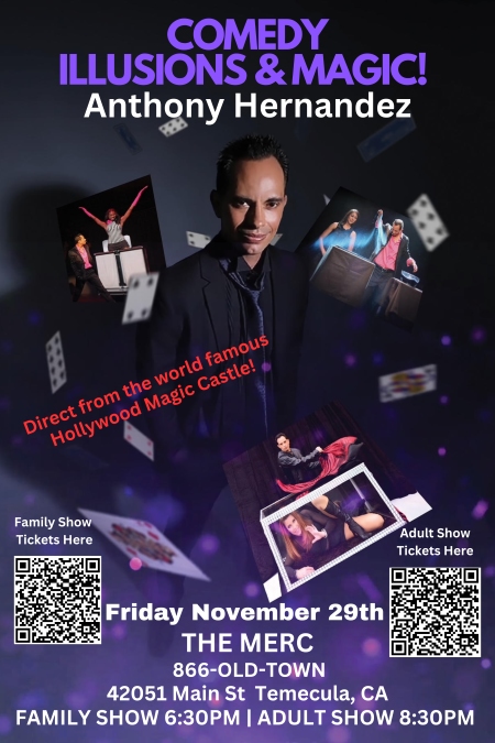 Tickets | COMEDY ILLUSIONS & MAGIC! | Old Town Temecula Community Theater
