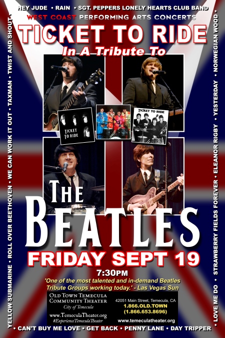 Tickets | TICKET TO RIDE: A LIVE TRIBUTE TO THE BEATLES / Ticket to ...